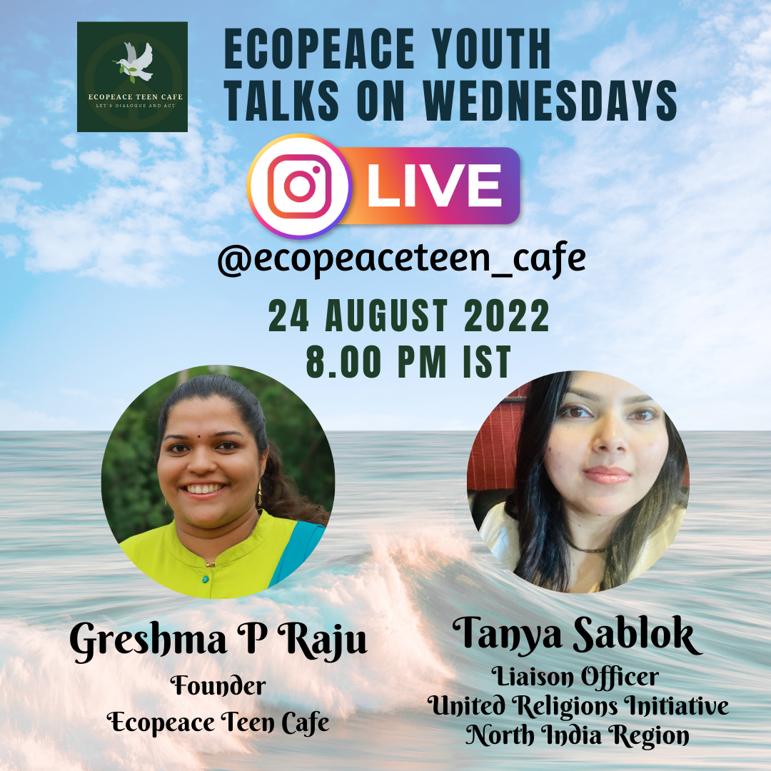 Ecopeace Youth Talks on Wednesdays – Ecopeace Teen Cafe