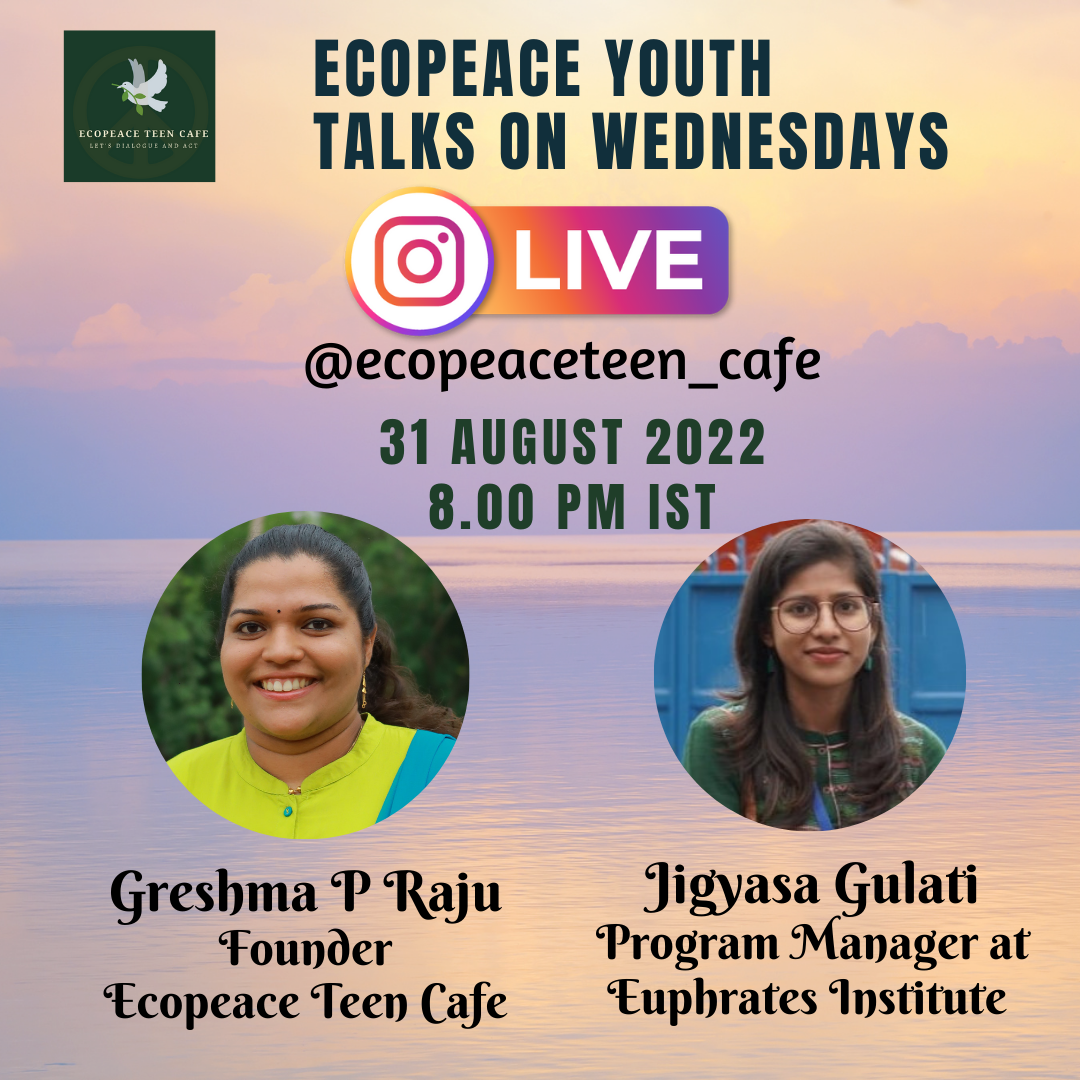 Ecopeace Youth Talks on Wednesdays – Ecopeace Teen Cafe